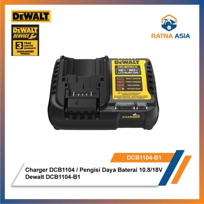 Promo DEWALT DCB1104 Charger For Cordless 12V/20V XR4A Pengisi Daya DCB ...