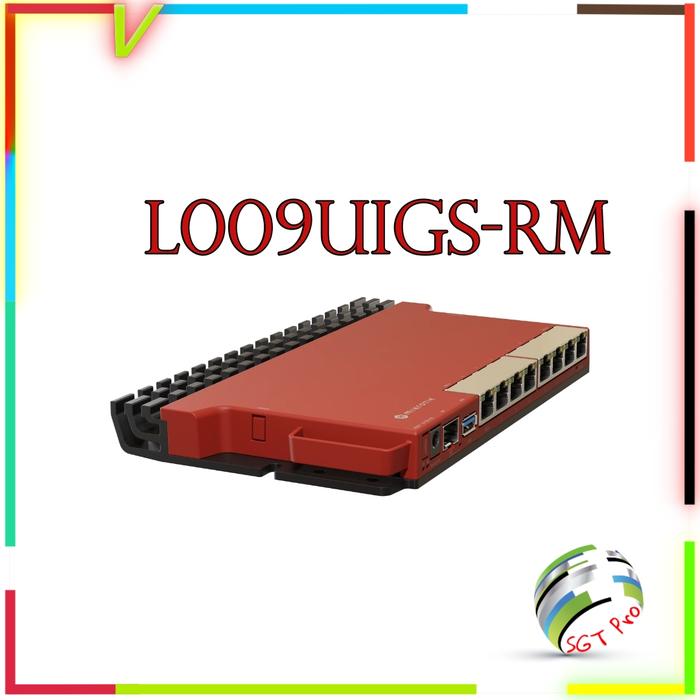 Jual Mikrotik L009UiGS-RM Router 8 port Gigabit support PoE in 802.3af ...