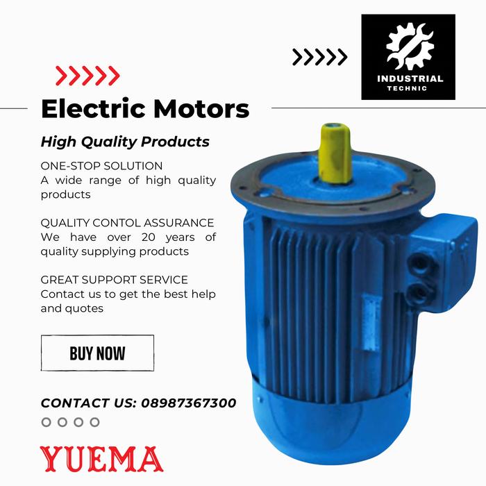 Jual ELECTRIC MOTOR YUEMA YU 4P 75KW 100HP 3PHASE 380V B5/ DINAMO ...
