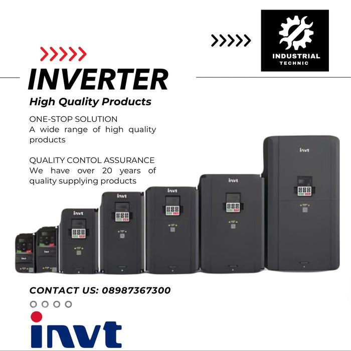 Jual INVERTER MEREK INVT GD20-7R5G-4 7.5KW / 380V / 3PHASE 18.5 A - Jakarta Utara - Industrial ...