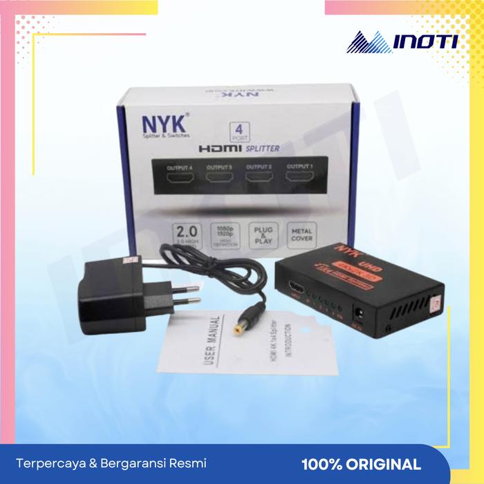 Jual HDMI Splitter 4 port spliter - GRC-HDMI-104 - Jakarta Barat - inoti | Tokopedia