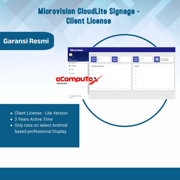 Jual Microvision CMS For Philips CloudLite Signage - Client License - Kota Makassar - eCompuTex ...