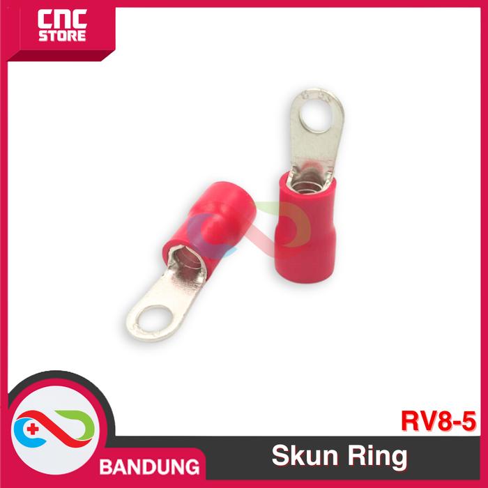 Jual SKUN KABEL RING WARNA RV8-5 - kabel 8mm-5mm Baut 5mm. - Merah ...