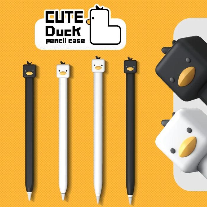 Jual Silicone Pencil Protection Case For Apple Pencil Cute Duck ...
