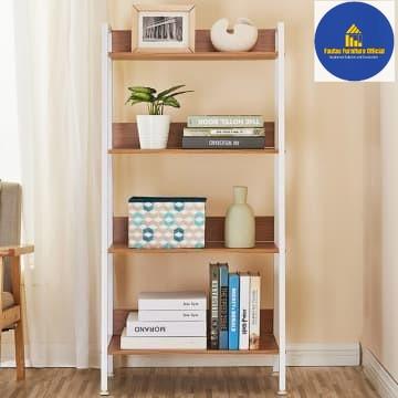 Jual Rak Buku Besi/Rak Pajangan 4 Tingkat Minimalis Klasik_Putih - Kota ...