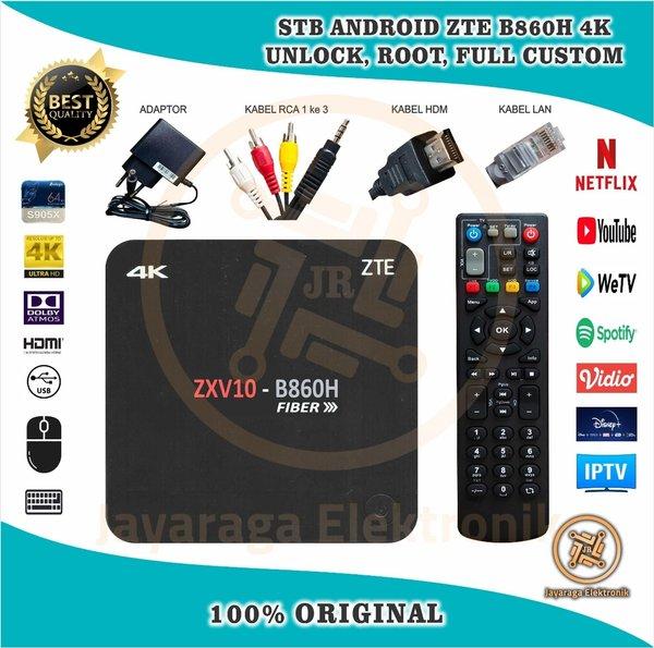 Jual STB ZTE B860H 4K Full Root Full Akses Full Custom System Permanent ...