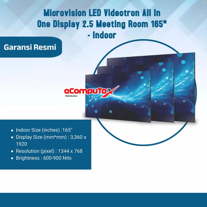 Jual Microvision LED Videotron AIO Display 2.5 Meeting Room 165"-Indoor ...