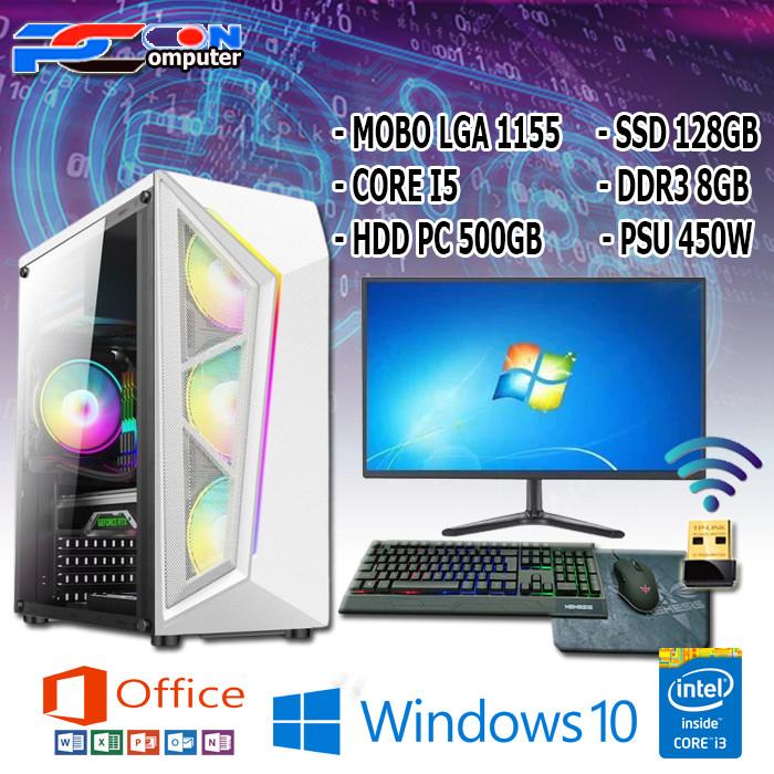 Jual PC RAKITAN KOMPUTER OFFICE/DESIGN I5 3470 RAM 8GB FULL SET MONITOR ...