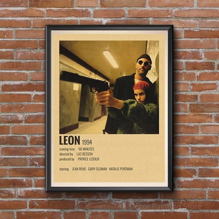 Jual Classic Movie Tv Collection Retro Posters Leon Titanic Fight Club ...