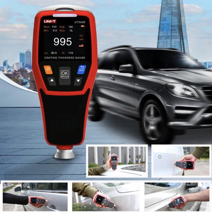 Jual UNI-T UT343D Alat Ukur Ketebalan Cat Mobil Coating Thickness Gaug ...
