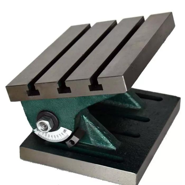 Jual Vertical Adjustable Angle Tilt Rotation 90 Degree Table Milling ...