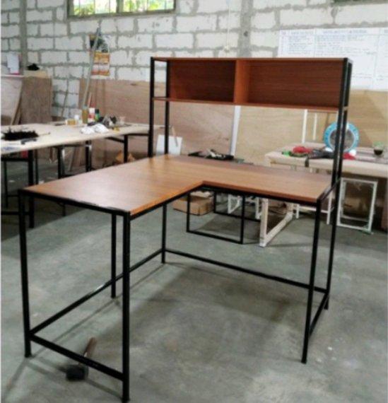 Jual Meja Kerja Letter L Meja Kerja Modern Industrial Minimalis Kayu ...