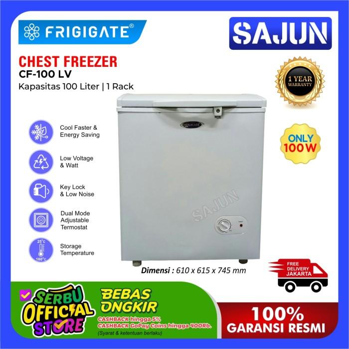 Promo Frigigate Chest Freezer CF-100LV Lemari Pembeku 100 Liter Low ...