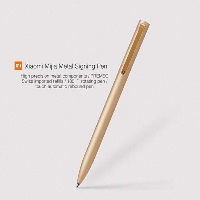 Jual Original Mijia Metal Signature Mi Pen 0.5mm Sign Gel Pen PREMC ...