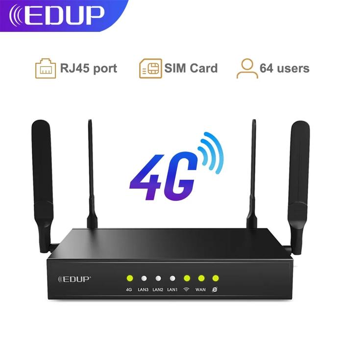 Jual Edup 4G Industrial Wifi Router 300Mbps Wireless Wifi Router With ... Jual Edup 4G Industrial Wifi Router 300Mbps Wireless Wifi Router With ...