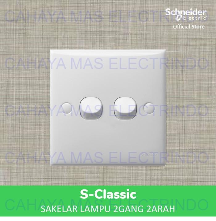 Jual Schneider Saklar Lampu 2 Gang 2 Arah S-Classic - E32_2_3A_WE_G3 ...