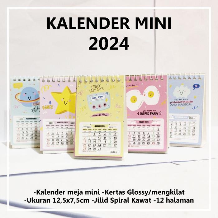 Jual Ready Kalender Meja Mini Aesthetic - Kalender 2024 Aesthetic Desk ...