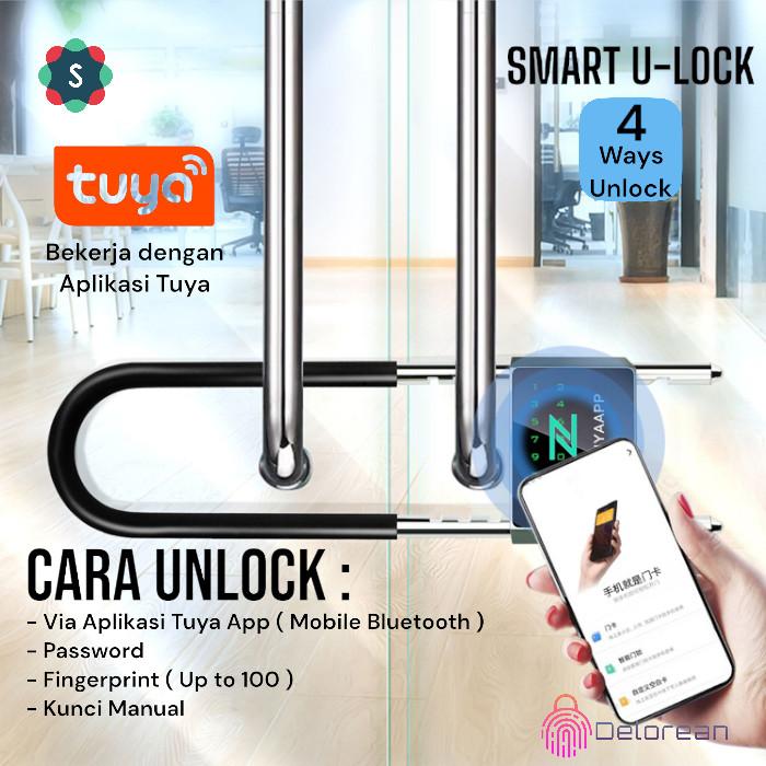 Jual DELOREAN SMART U-LOCK U203 APLIKASI TUYA UNIVERSAL 4 WAYS UNLOCK - Jakarta Utara - Sandbox ...