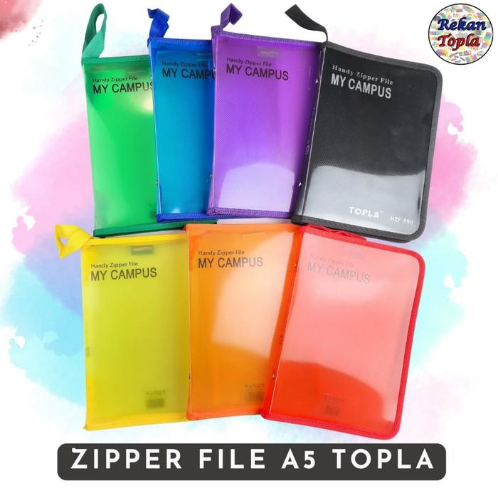 Jual Ready Zipper File A5 / Map Berkas A5 / Map Dokumen Mini / Map ...