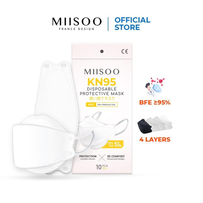 Jual MIISOO Disposable Mask EVO KF94 N95 KN95 BFE 95% Masker Kesehatan 4ply - Jakarta Selatan ...