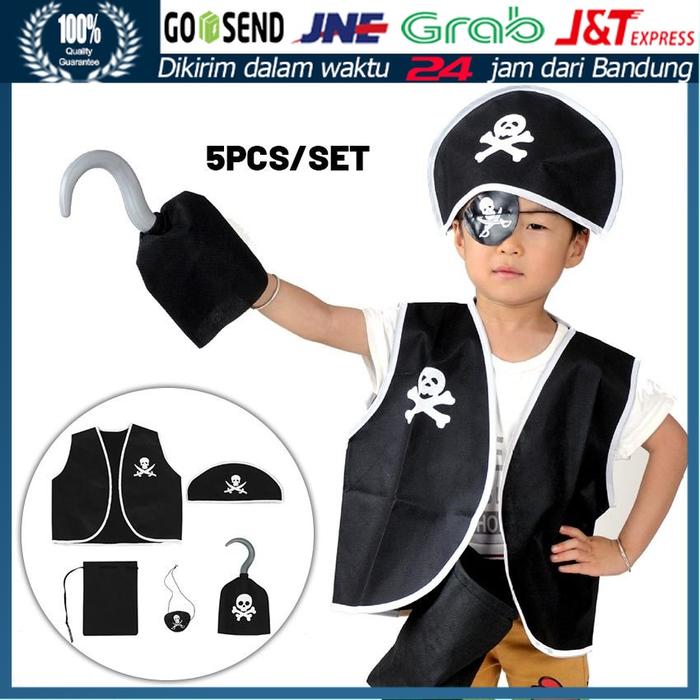 Jual Mainan Kostum Bajak Laut kostum halloween anak pirate baju bajak ...