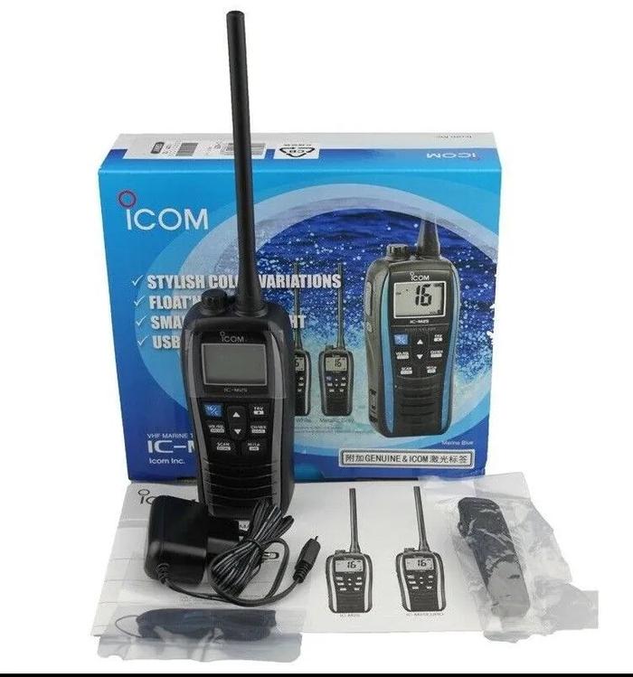 Jual . Icom Ic-M25 5W Portable Marine Radio Vhf Handheld Lcd ...