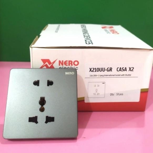 Jual Nero stop kontak internasional Casa X210UU-GR grey - Jakarta Pusat ...