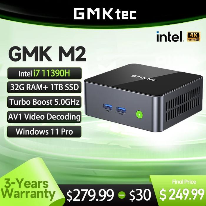 Jual . Gmktec M2 Mini Pc Intel I7 11390H Ddr4 Nvme Ssd 4C/8T Windows 11 Pro - Jakarta Selatan ...