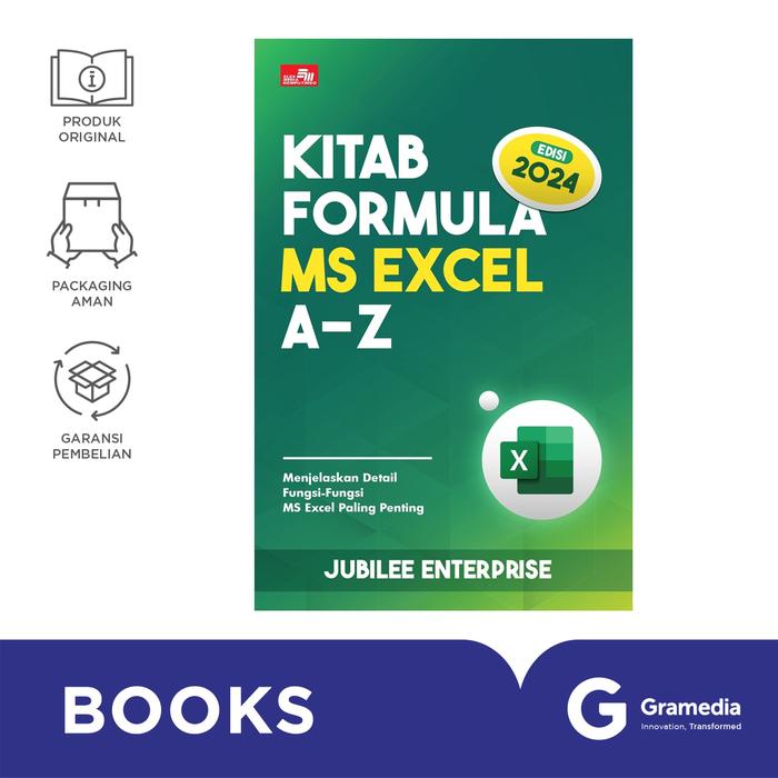 Jual Buku Kitab Formula MS Excel A-Z (Edisi 2024) - Jakarta Utara ...