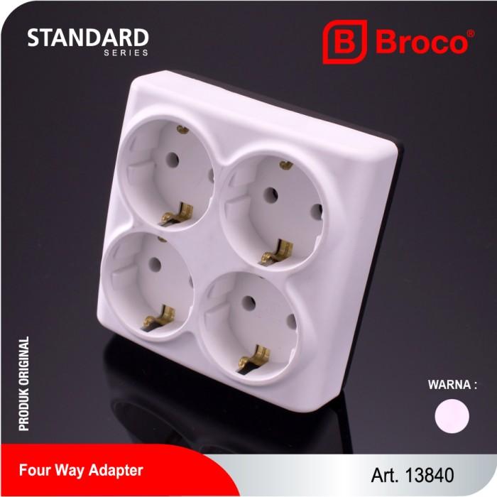 Jual Broco 13840 Four Way Adapter Plug with Earth - Jakarta Pusat ...