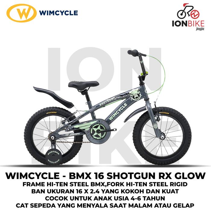 Jual Sepeda Anak Wimcycle 16 Inch BMX Shotgun RX Terbaru Wim Cycle ...