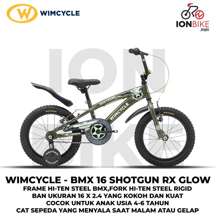 Jual Sepeda Anak Wimcycle 16 Inch BMX Shotgun RX Terbaru Wim Cycle ...