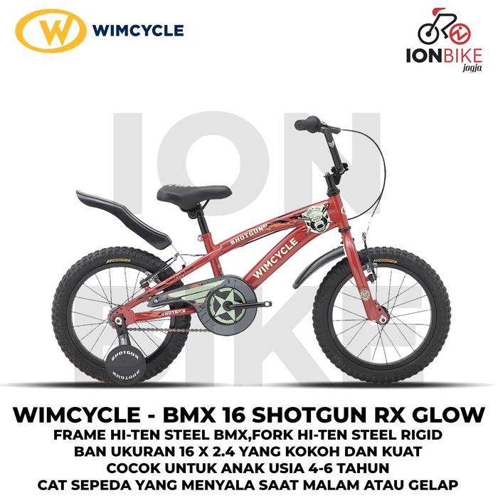 Jual Sepeda Anak Wimcycle 16 Inch BMX Shotgun RX Terbaru Wim Cycle ...