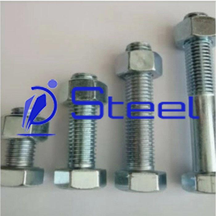 Jual Baut Mur Putih M18 x 100mm Hexagon | Hex Bolt Galvanis BMP 18x100 ...