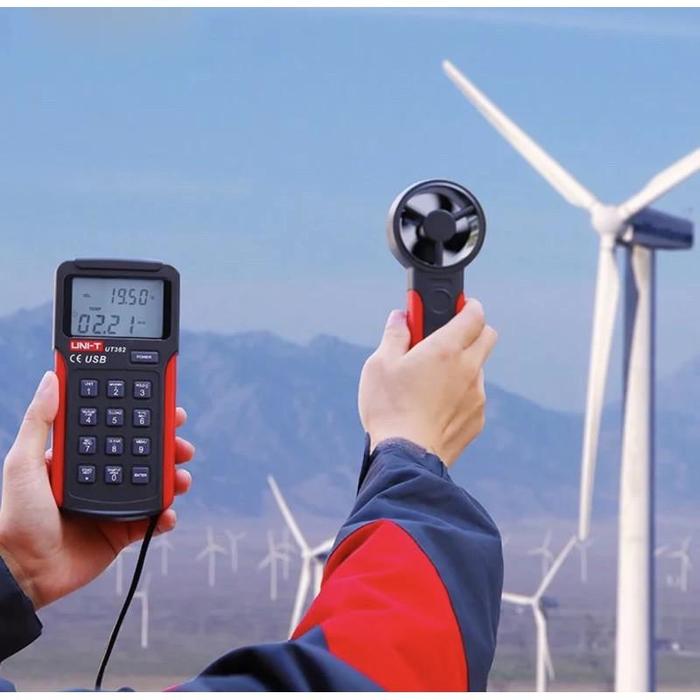 Jual Anemometer Wind Speed Meter Tachometer Anemoscope-Ukur Kecepatan ...