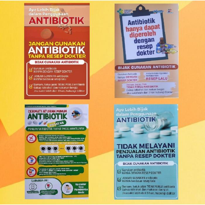 Jual Paket 4 Poster Pilihan | Poster Farmasi Tema Antibiotik | Poster ...
