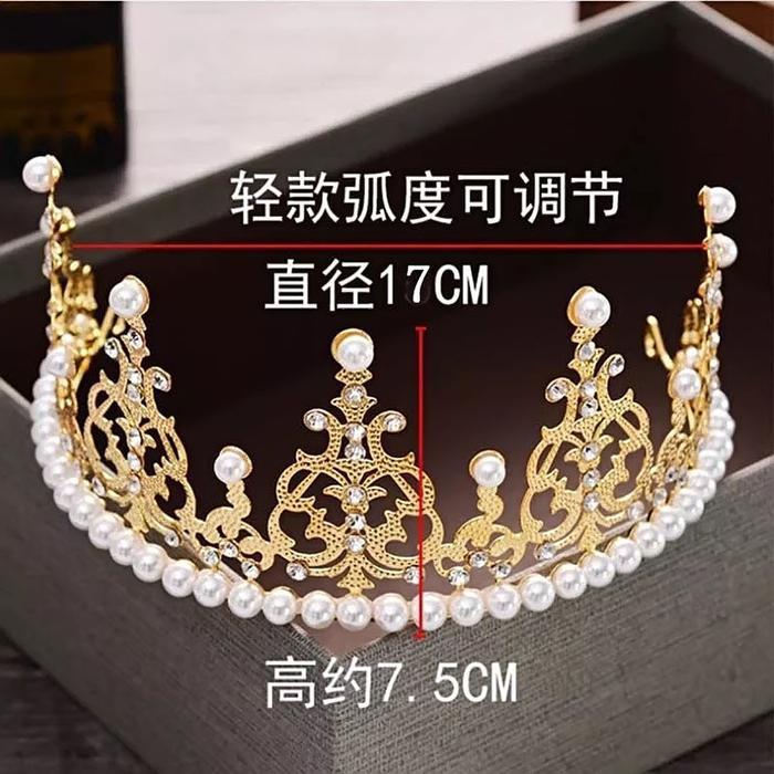 Jual TOPPER KUE MAHKOTA CROWN MUTIARA GOLD HIASAN DEKORASI KUE ULANG ...