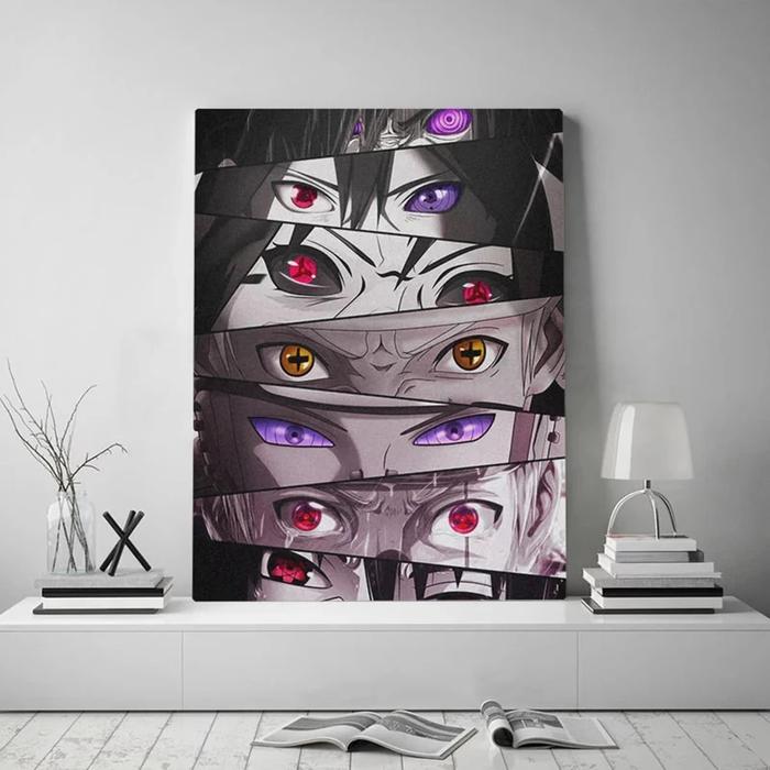 Jual 60X80Cm Sasuke Eyes Sharingan Rinnegan Lukisan dengan Angka Anime ...