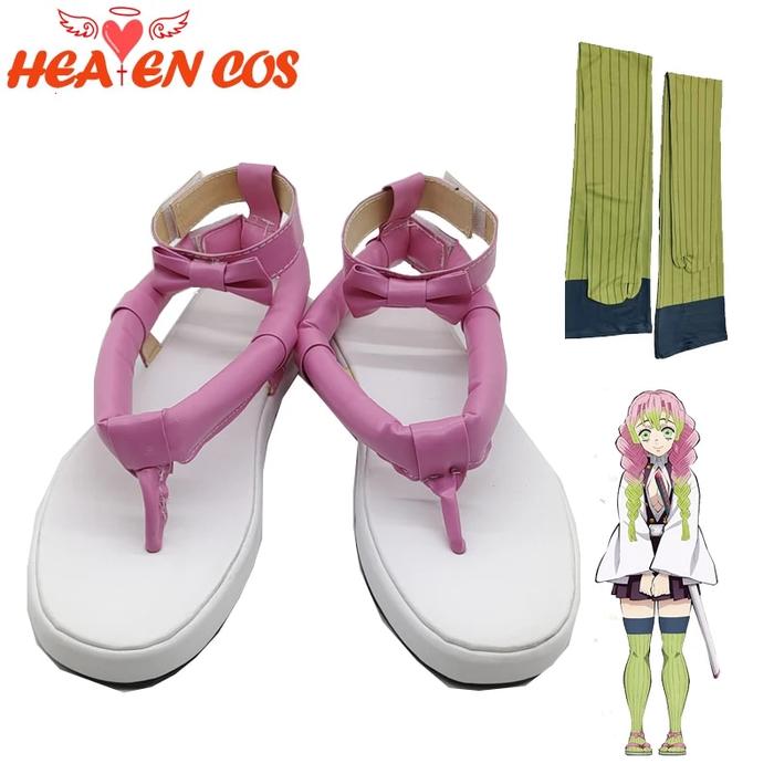 Jual HeavenCos Demon Slayer Kanroji Mitsuri Cosplay Costume Shoes with ...