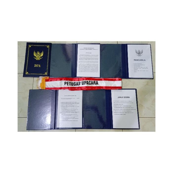 Jual PAKET 5 MAP BINGKAI UPACARA BENDERA WARNA NAVY SUDAH ADA - Kab ...
