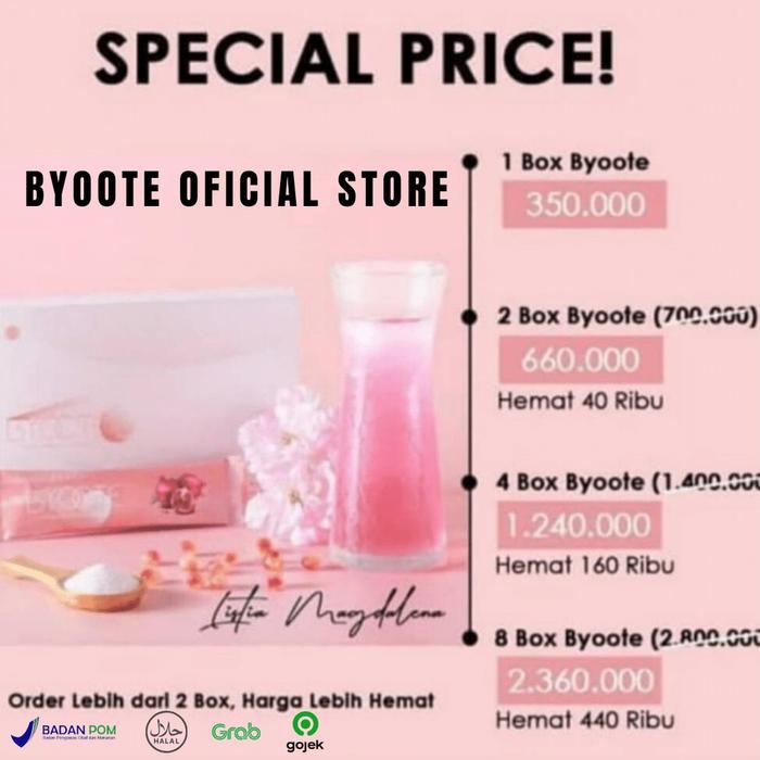 Jual BYOOTE COLLAGEN GLUTATHIONE 1 BOX ISI 16 SACHET (ANTIOXIDANT ...