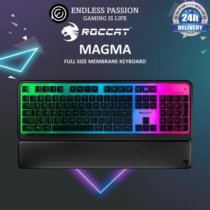 Jual Produk Baru ROCCAT Magma Membrane PC Gaming Keyboard With 5 Zone ...