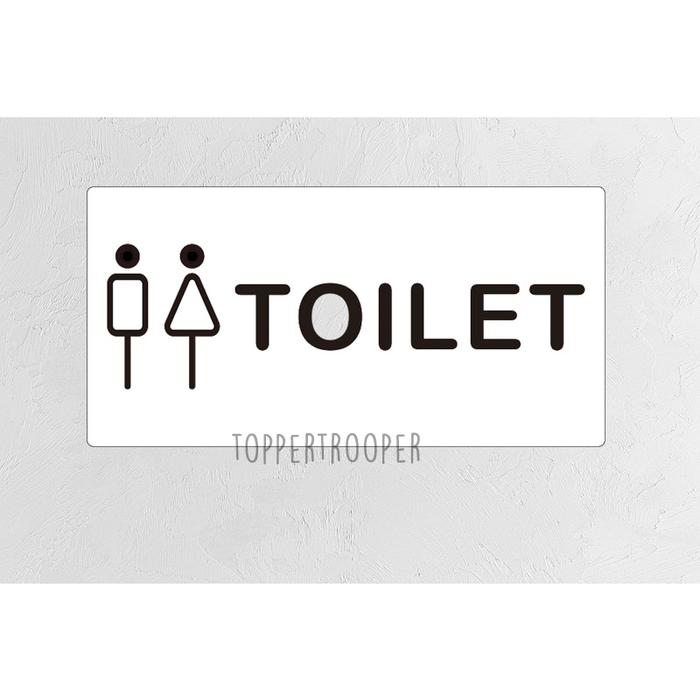 Jual Acrylic Sign Restroom WC Modern | Sign Toilet Minimalis - Jakarta ...