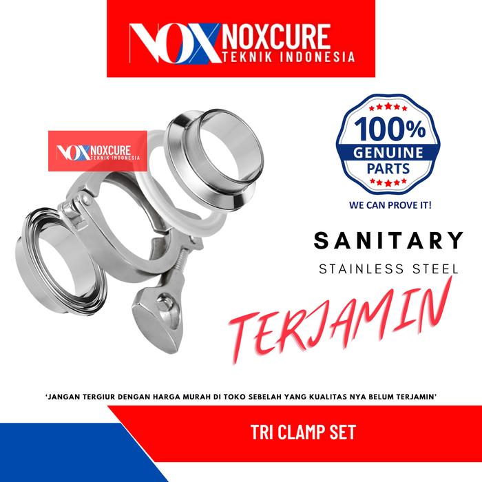 Jual Tri Clamp Set Seat PTFE Sanitary Stainless Steel 304 Size 1" Inch ...