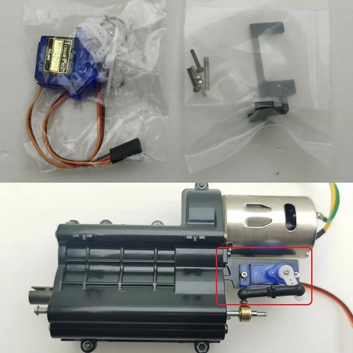 Jual Metal Gearbox Shift Bracket And Servo For 1/14 Tamiya Rc - Kota ...