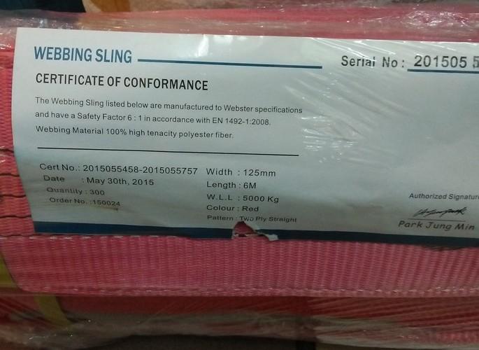 Jual Webbing Sling Webster 5 Ton x 6M Best - Kota Surabaya - MANDALA ...