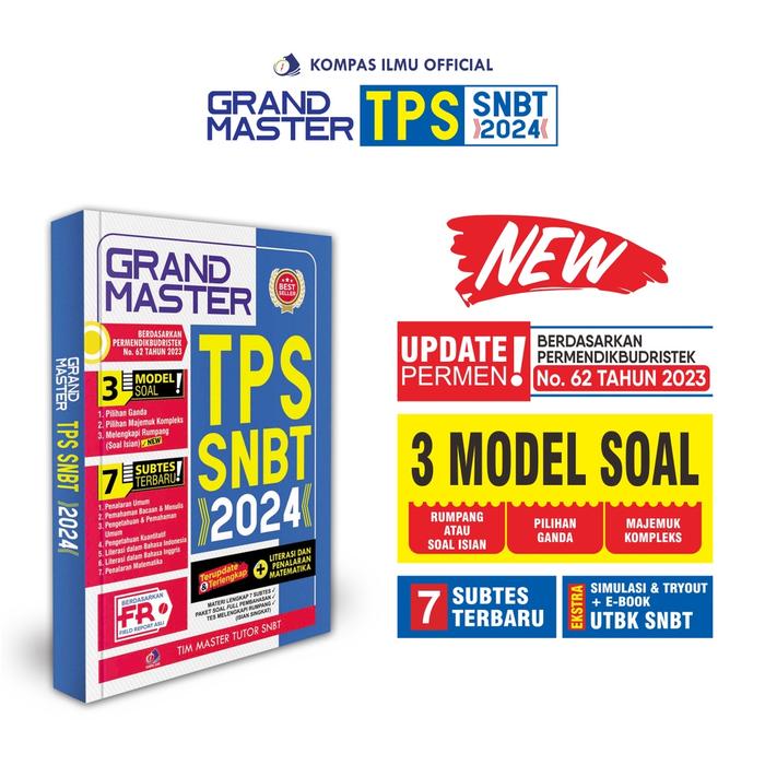 Jual Buku GRAND MASTER TPS SNBT 2024 TER F3T6 Buku SNBT buku sbmptn kumpula - Jakarta Barat ...