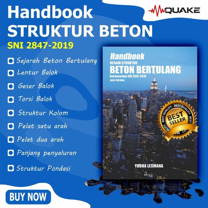 Jual Handbook Desain Struktur Beton Bertulang sesuai SNI2847-2019 ...
