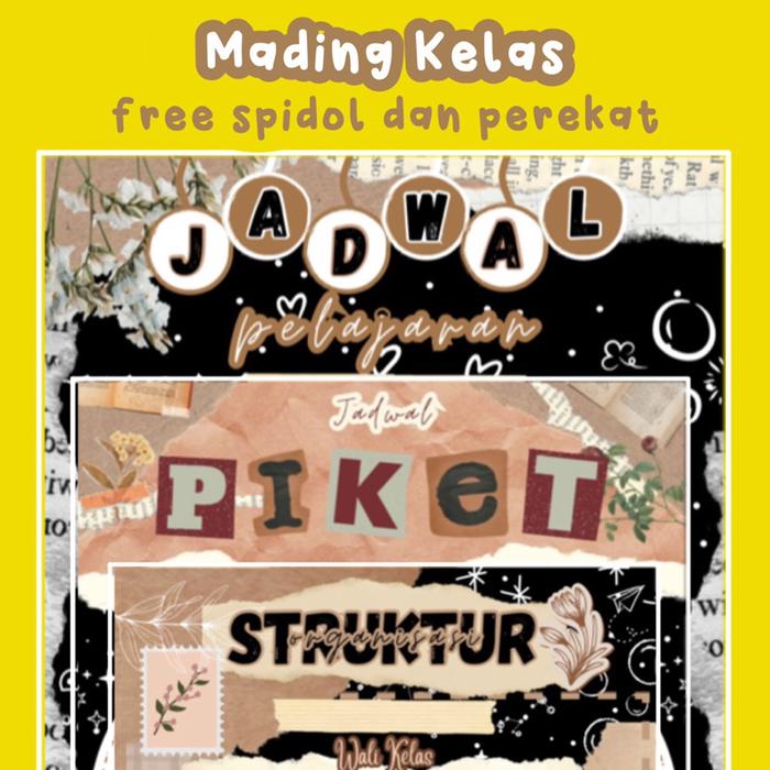 Jual Mading Kelas - Jadwal Piket Struktur Organisasi Jadwal Pelajaran - Kota Surabaya - Kyoku ...