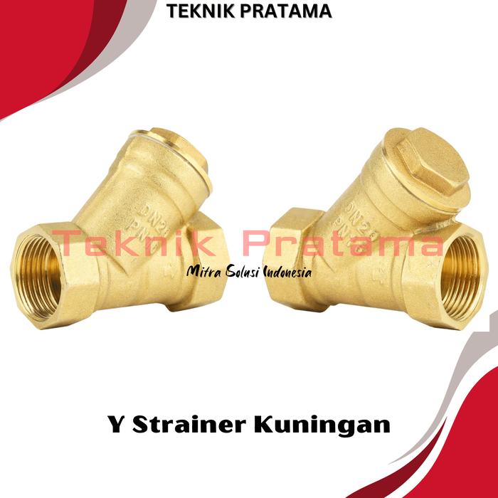 Jual 1 1/2" Y Strainer Kuningan / Saringan Filter Air Drat 1 1/2" inch ...